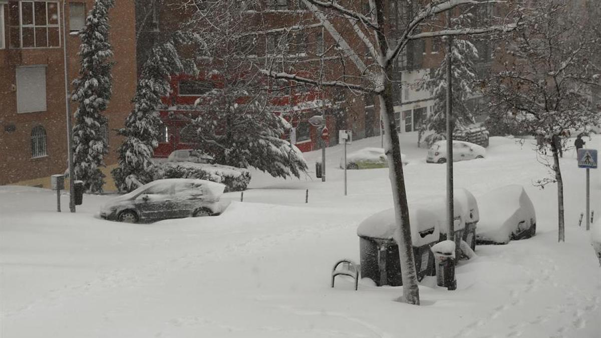Así fue el temporal de nieve Filomena este sábado, minuto a minuto