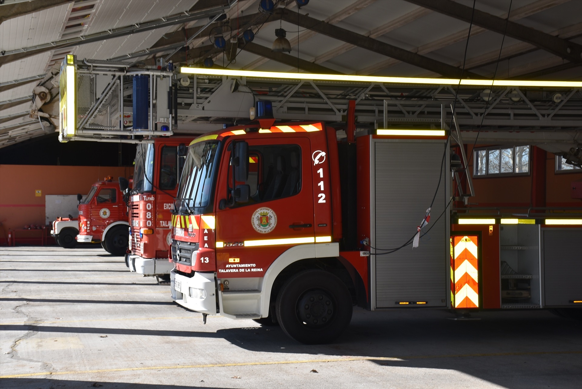 Incendio en una nave industrial en Talavera de la Reina